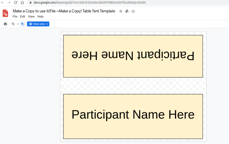 The Easy Way to Make Name Tent with Google Docs [+6 Free Templates]