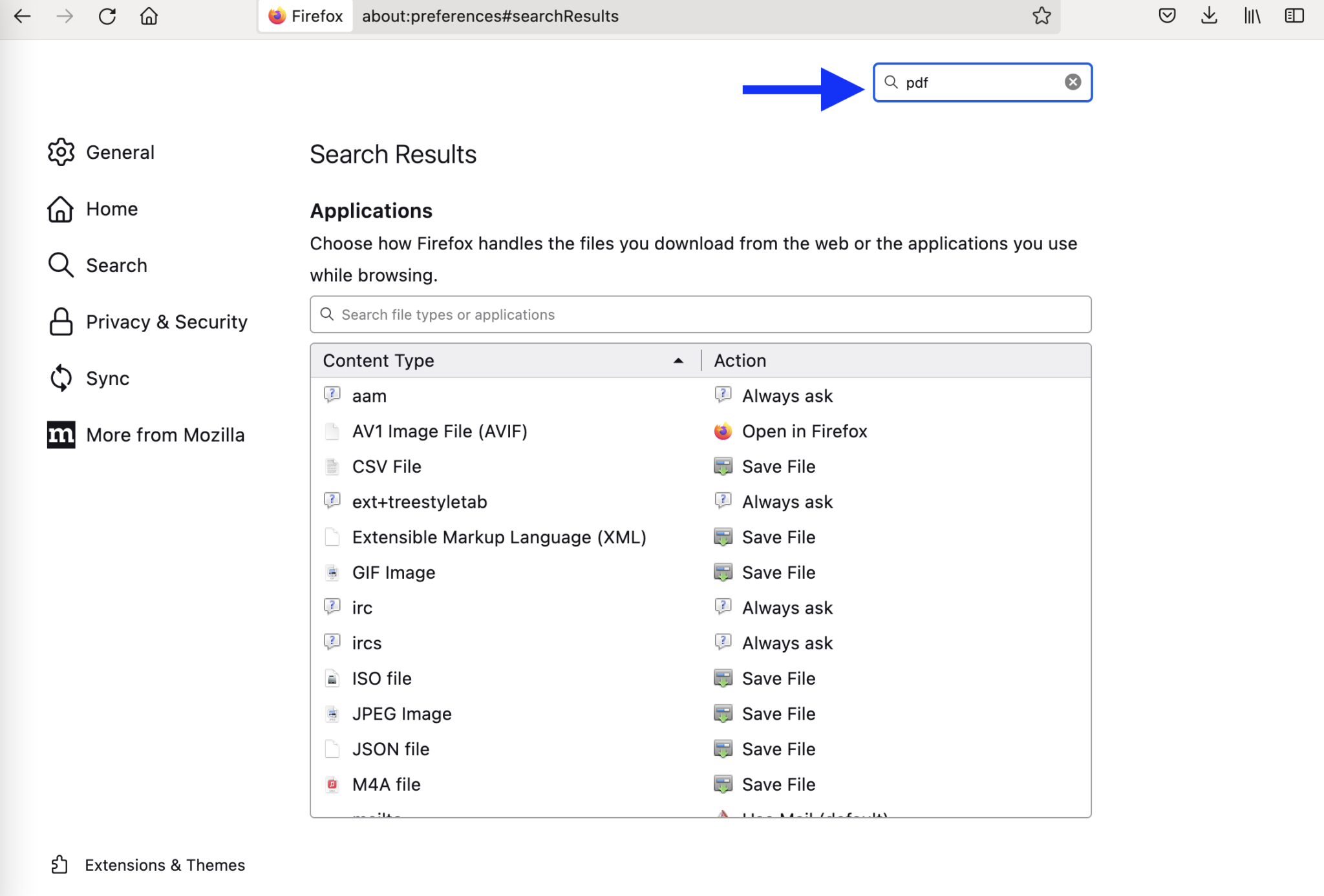 How to prevent Firefox from automatically downloading PDF files
